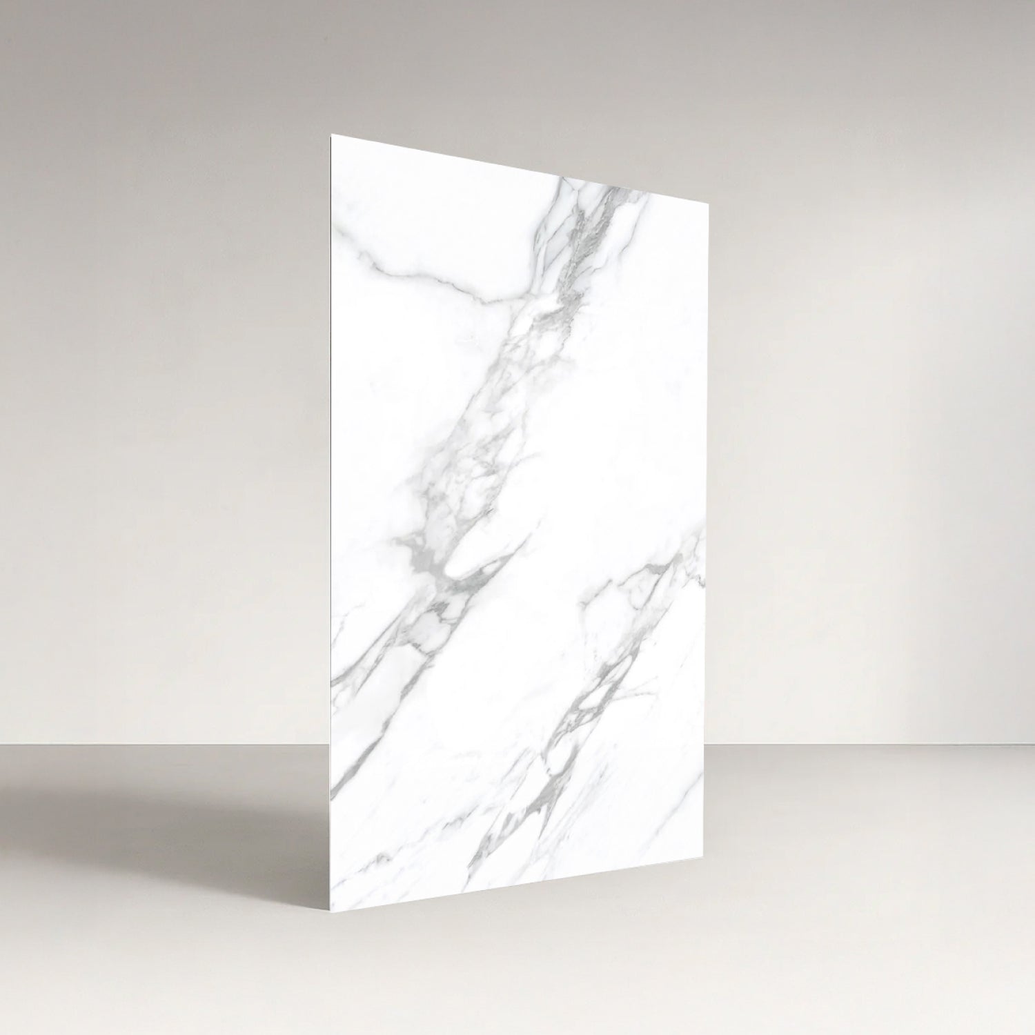 Revestimiento interior • Panel Mármol PVC • 244x122x0.3cm • Blanco Bru