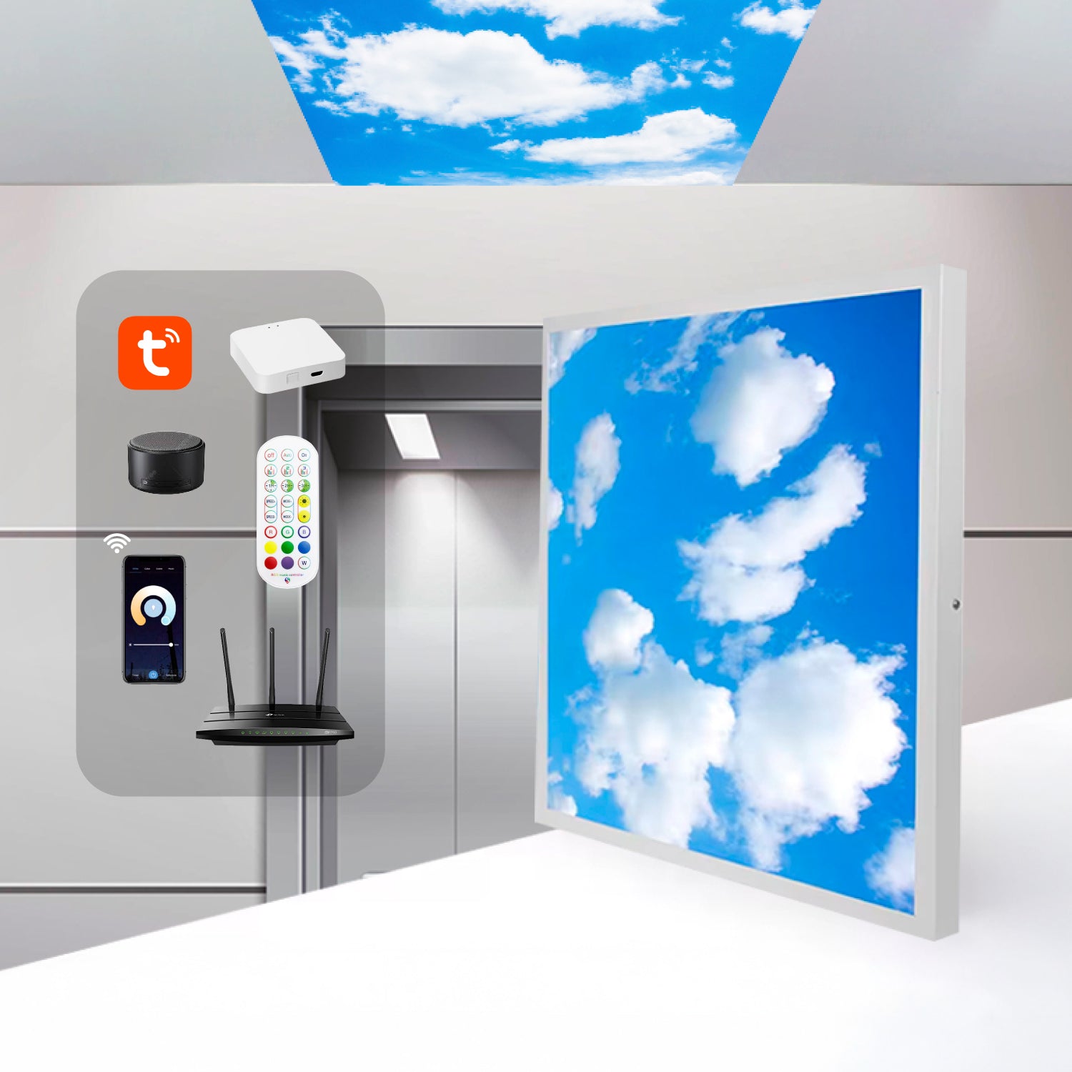 Panel Luz Led • Imitación Paisajes • [A Pedido]